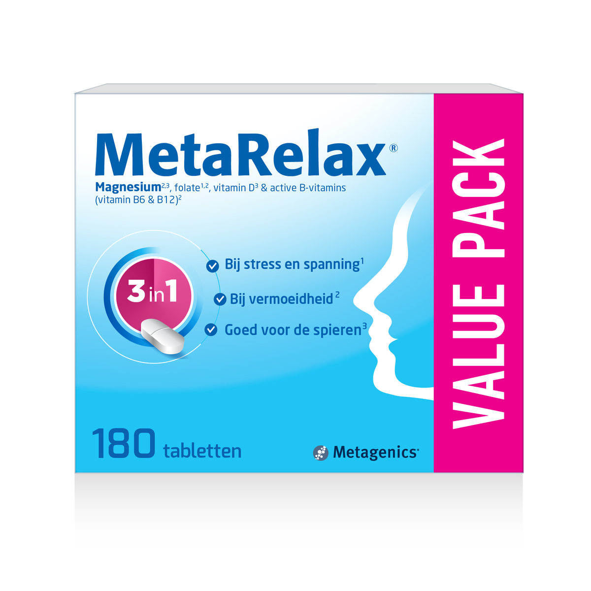 MetaRelax 180 Tabletten | Stress - Ontspanning