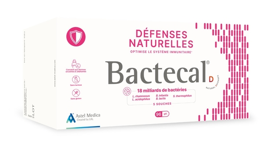 Bactecal D natuurlijke afweer 96 capsules - Probiotica - Prebiotica