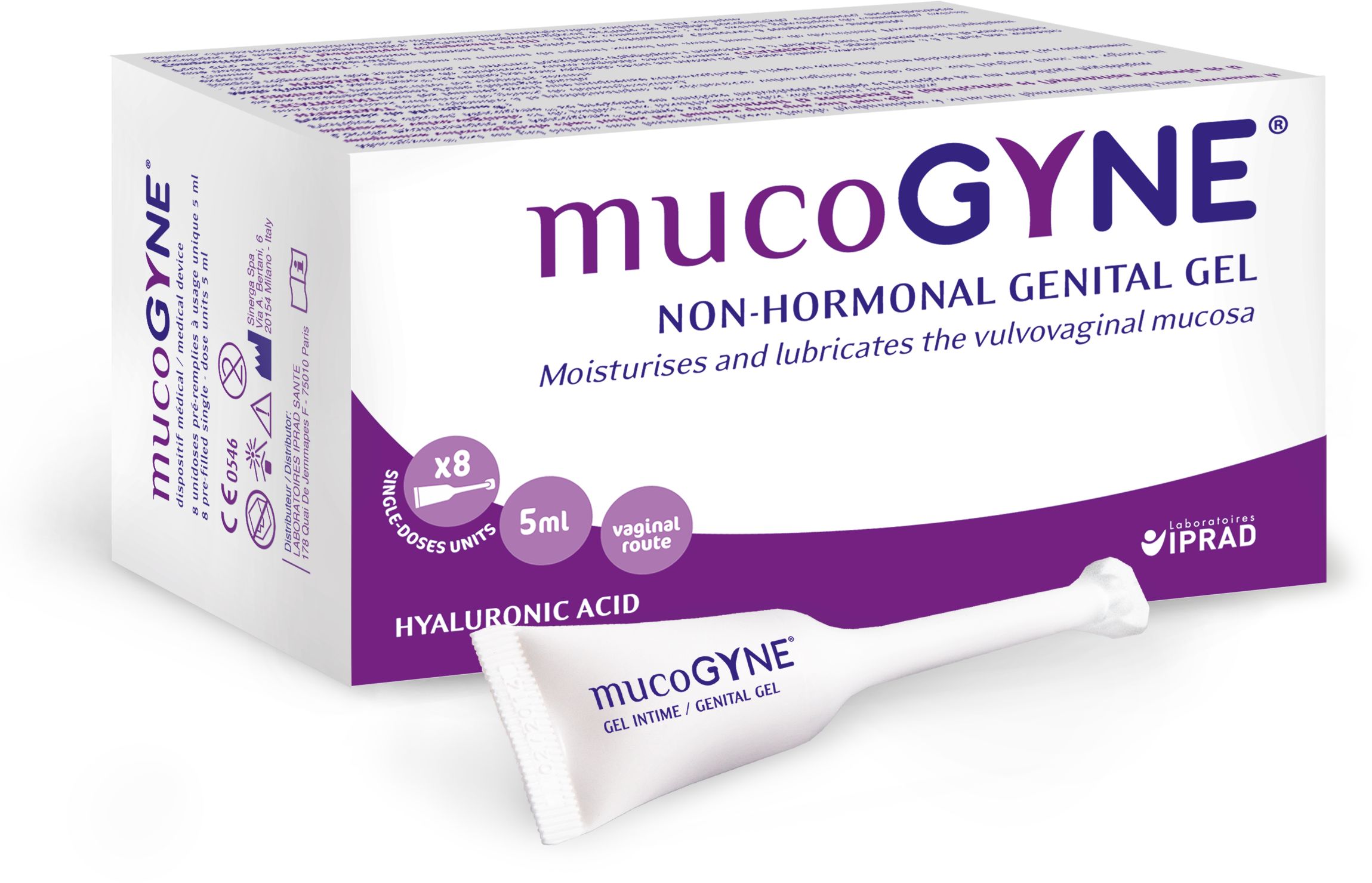 MucoGYNE Gel Intime Non Hormonal Unidose 8x5ml - Lubrifiants ...
