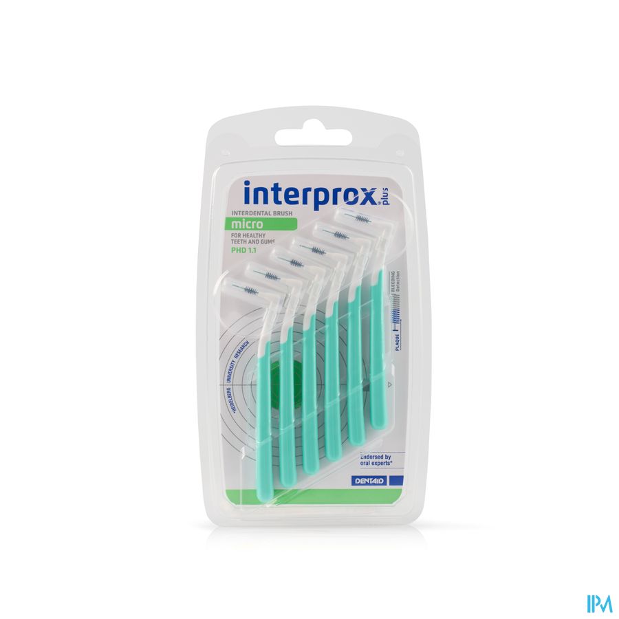 Interprox Plus Micro Verte Interd. 6 1.1mm - Fil dentaire - Brossette ...