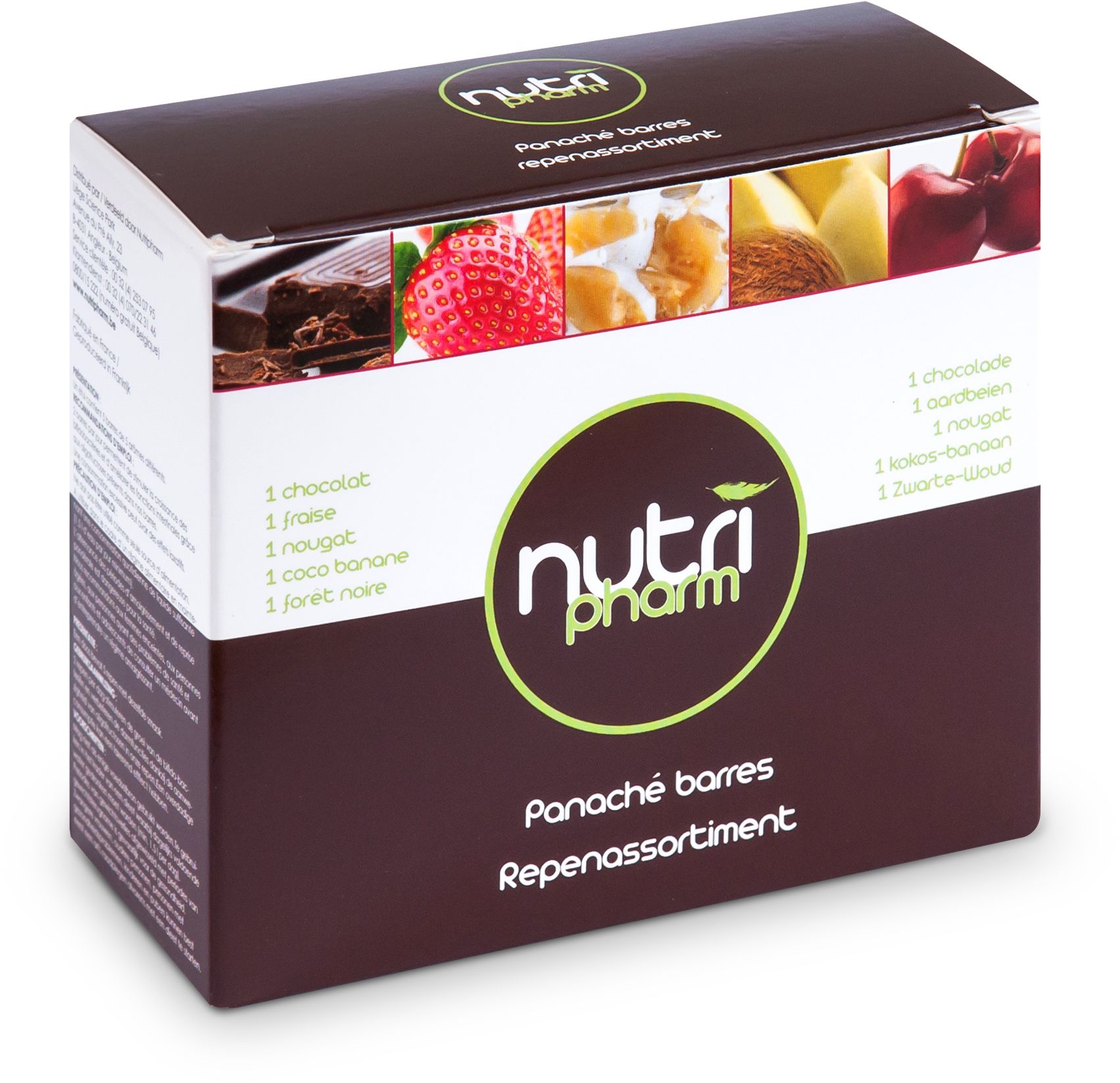 Nutripharm Barres Panachées 5x36g - Régimes protéinés | Parapharmacie ...