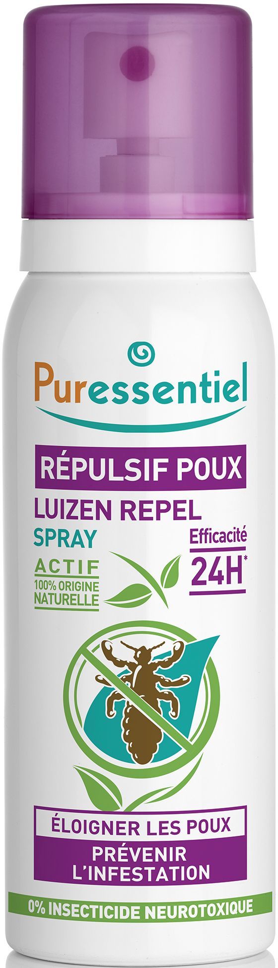 Puressentiel Repulsif Poux Spray 75ml - Anti-poux - Traitement Poux ...