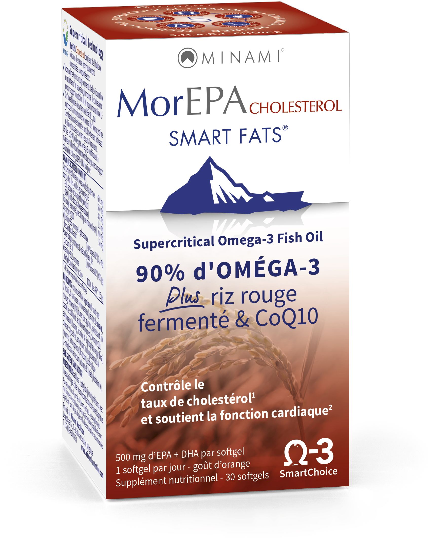MorEPA Cholestérol Smart Fats 30 Softgels - Huiles de poisson ...