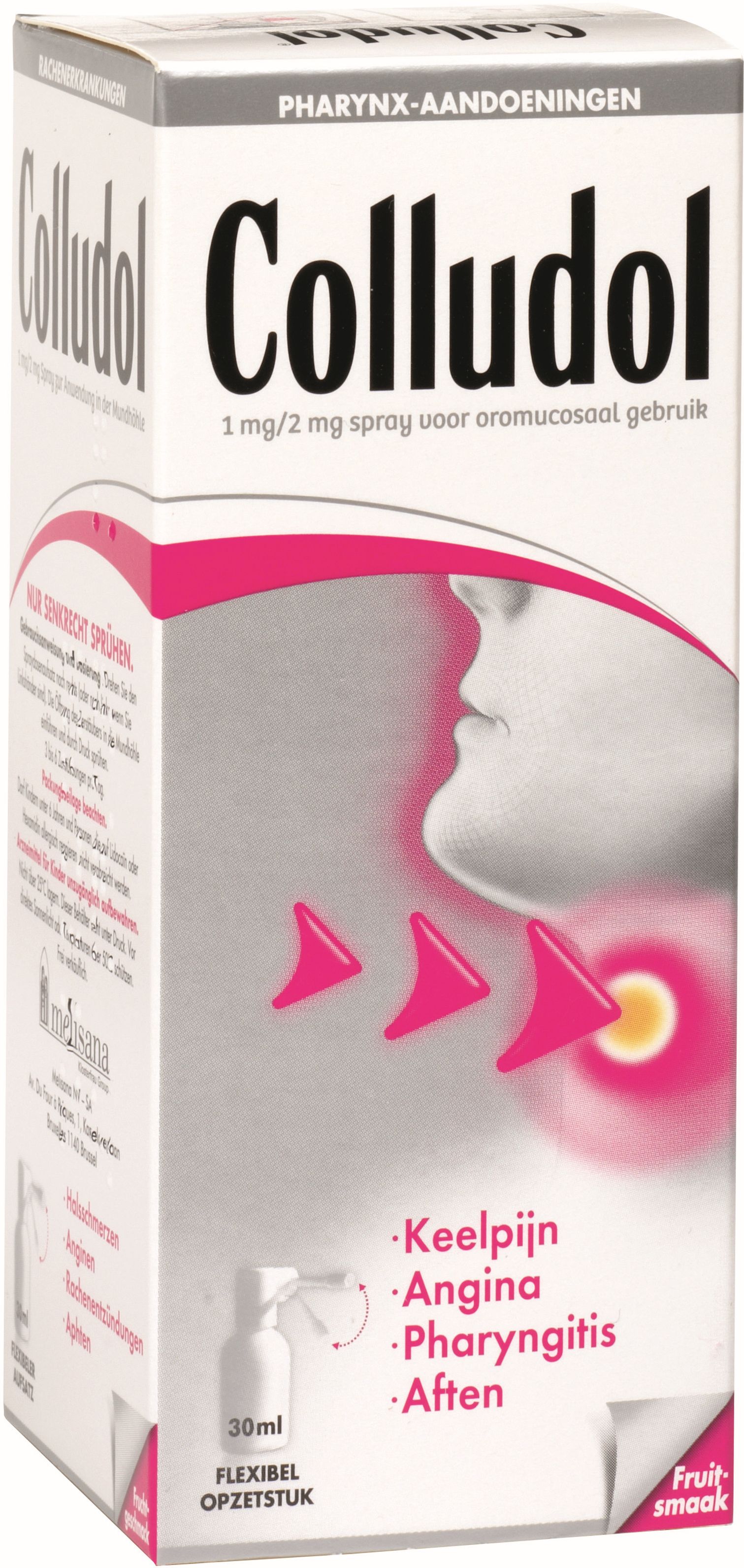 Colludol Spray 30ml - Keelpijn | Online apotheek - Medi-Market