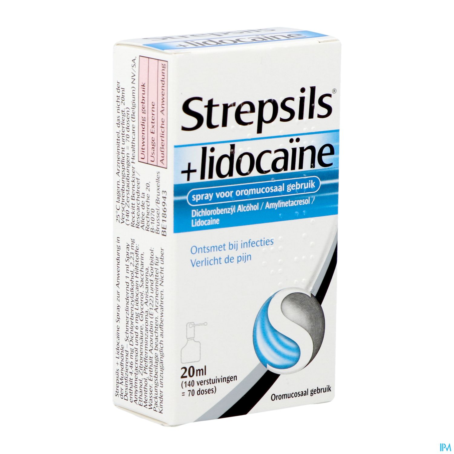 Strepsils Lidocaine Spray Keel 20ml - Keelpijn | Online apotheek - Medi ...