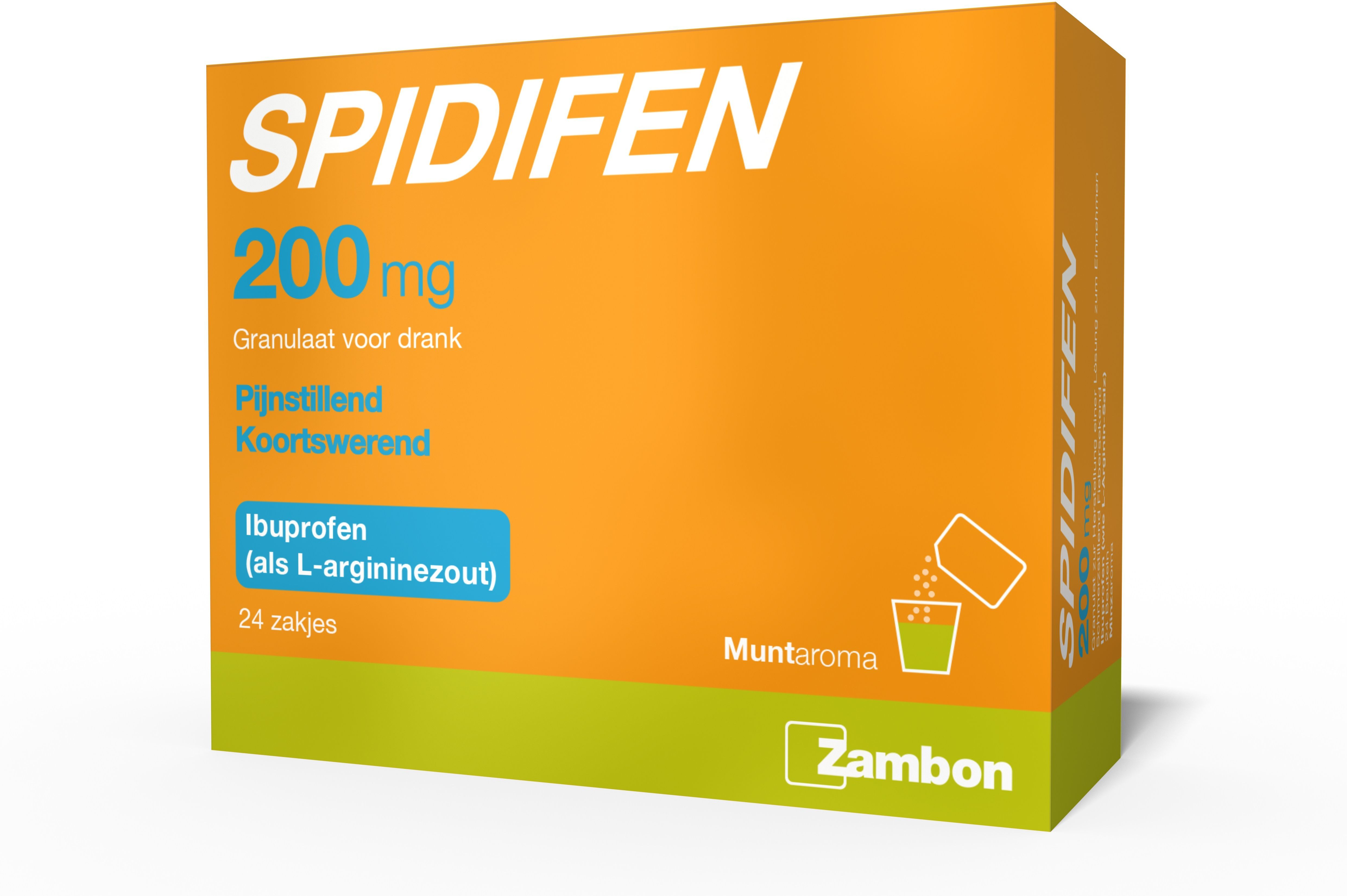 Spidifen 200mg 24 Zakjes met korrels - Griep (curatief en preventief ...