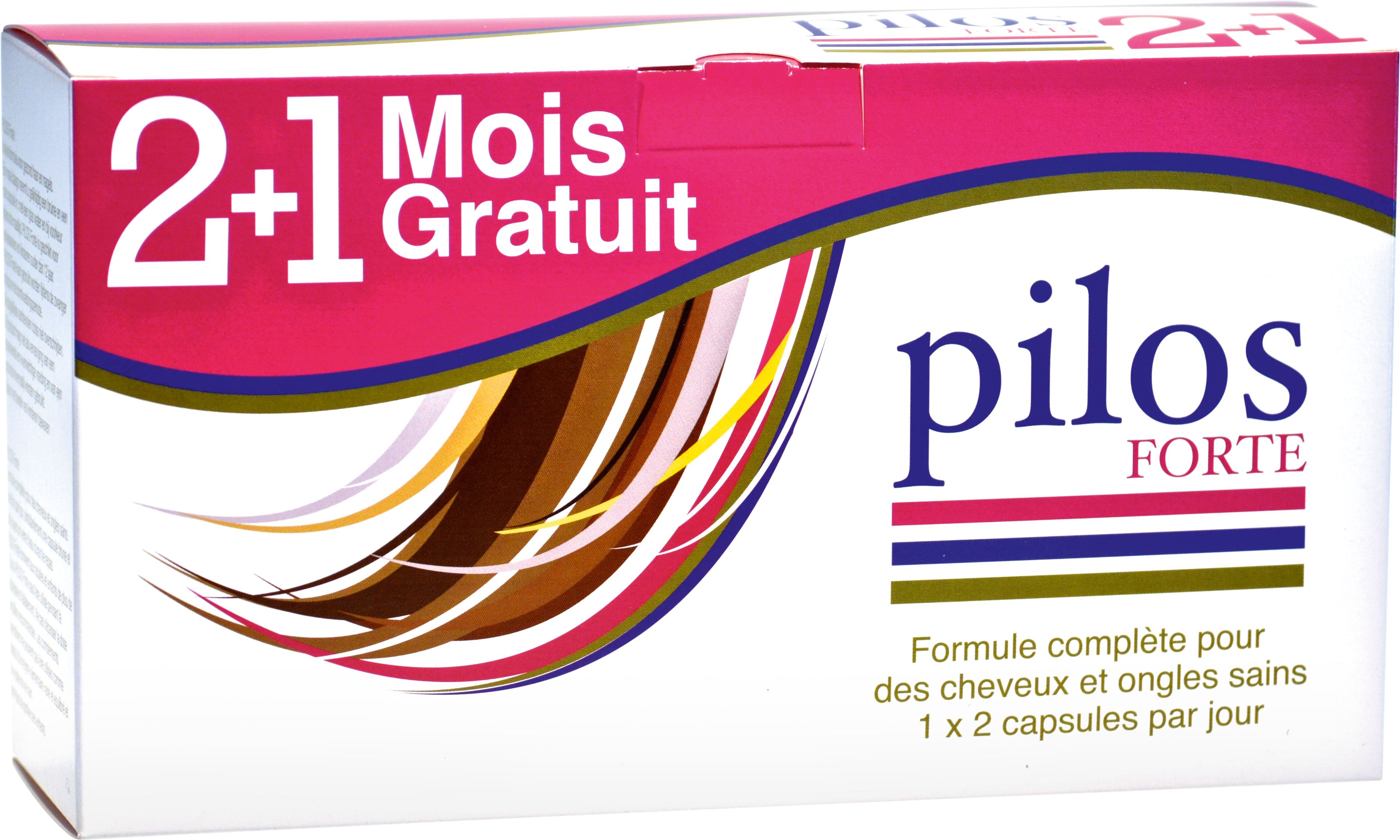 Pilos Forte Tripack 3 Boites de 2 x 30 Capsules (un mois gratuit ...