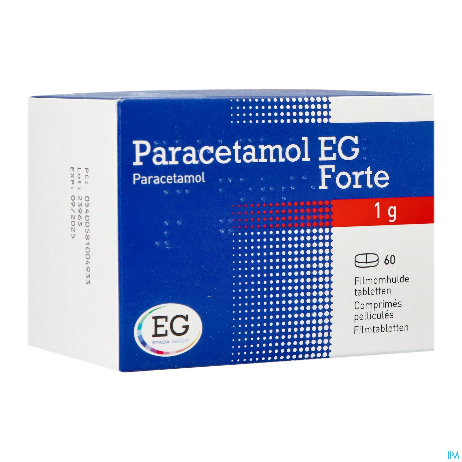 Paracetamol EG 1000mg 60 Comprimés - Fièvre | Pharmacie en ligne - Medi ...