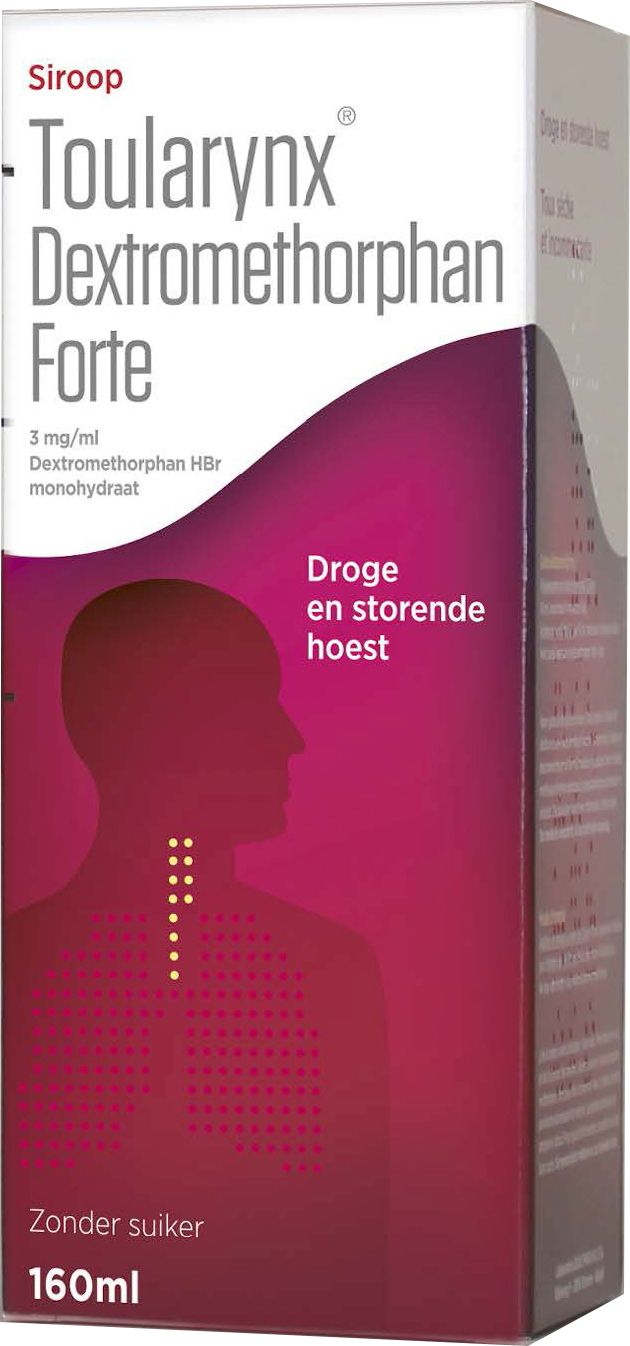 Toularynx Dextromethorfan Forte 3mg/ml Siroop 160ml - Droge hoest ...