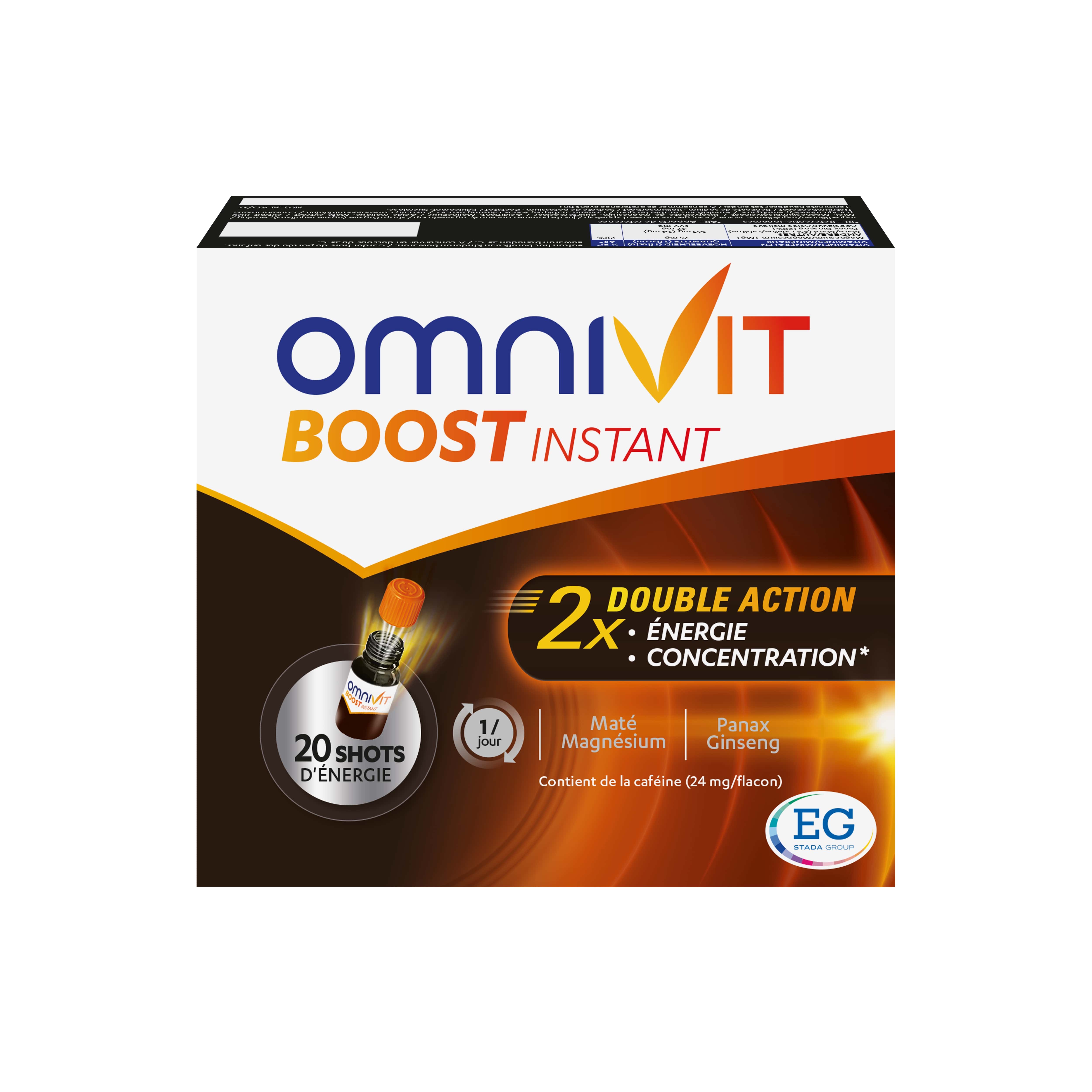 Omnivit Boost Instant 16 + 4 Flacons x 15ml (inclus 25% gratuits ...