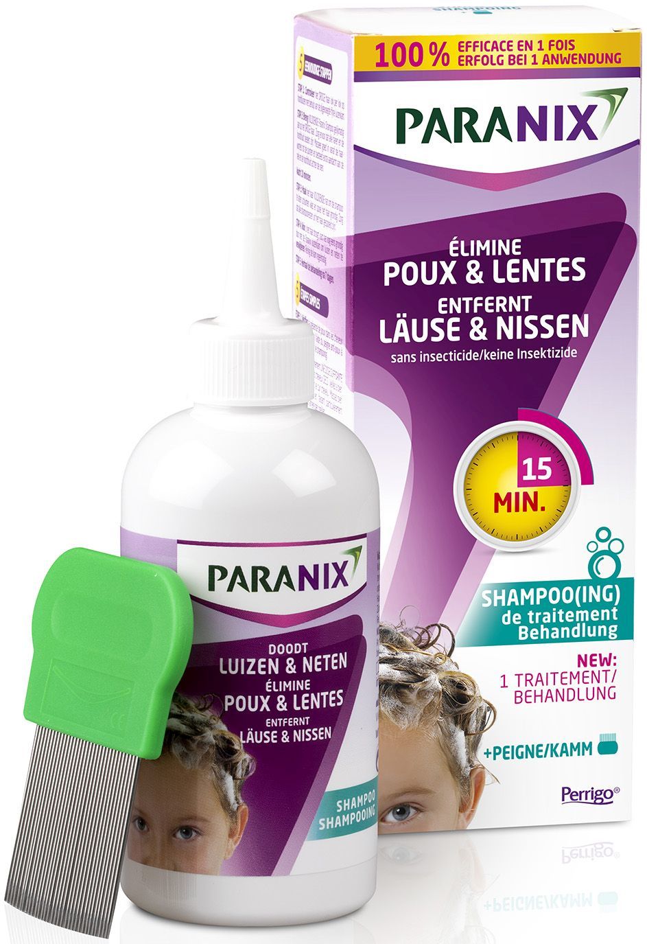 Paranix Shampooing Avec Peigne 200ml - Anti-poux - Traitement Poux ...