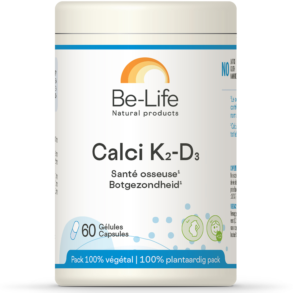 Be Life Calci Vital K2 D3 60 Gélules - Calcium | Parapharmacie en ligne ...