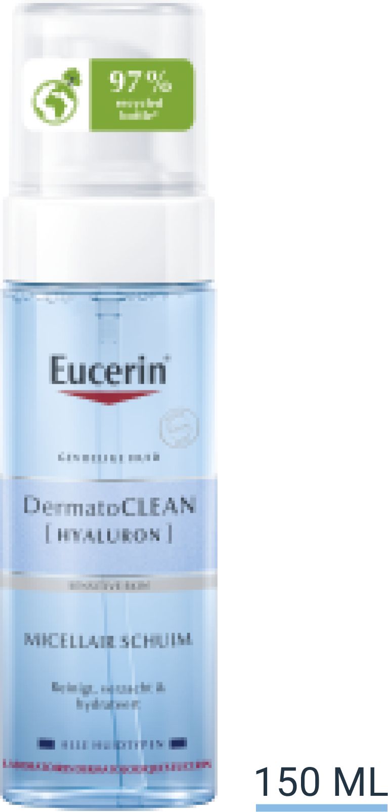 Eucerin DermatoClean [Hyaluron] Micellair Schuim Alle Huidtypen met ...