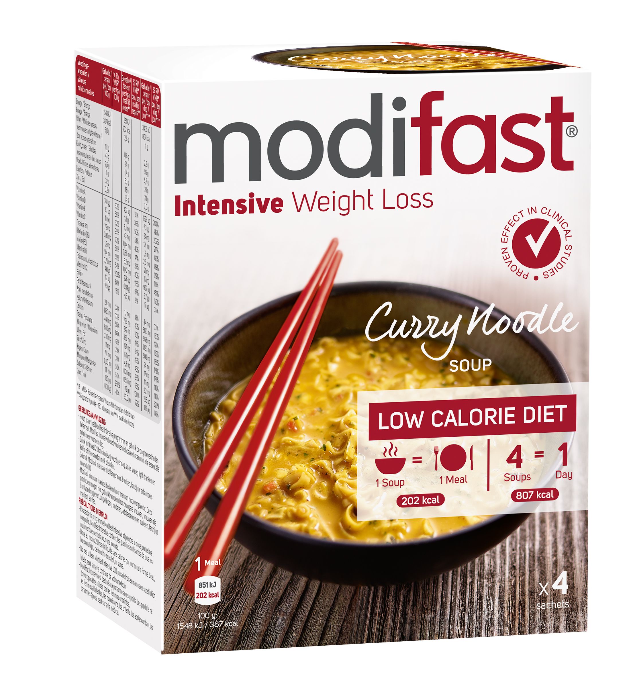 Modifast Intensive Noodle Soup Curry 220 g | Online parafarmacie - Medi ...