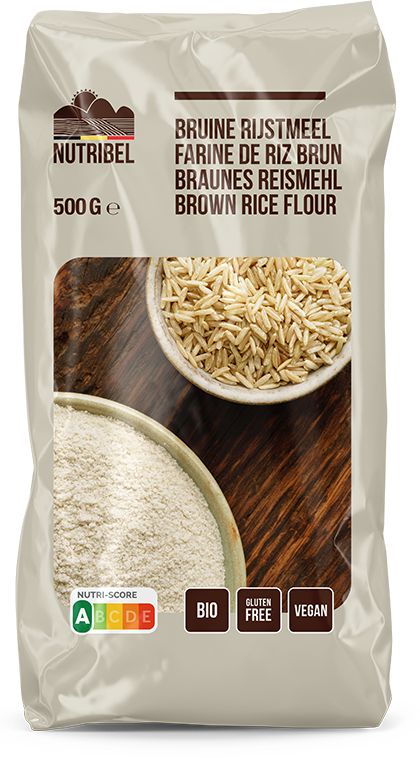 Nutribel Farine Riz Brun Bio & Sans Gluten 500g | Parapharmacie en ...