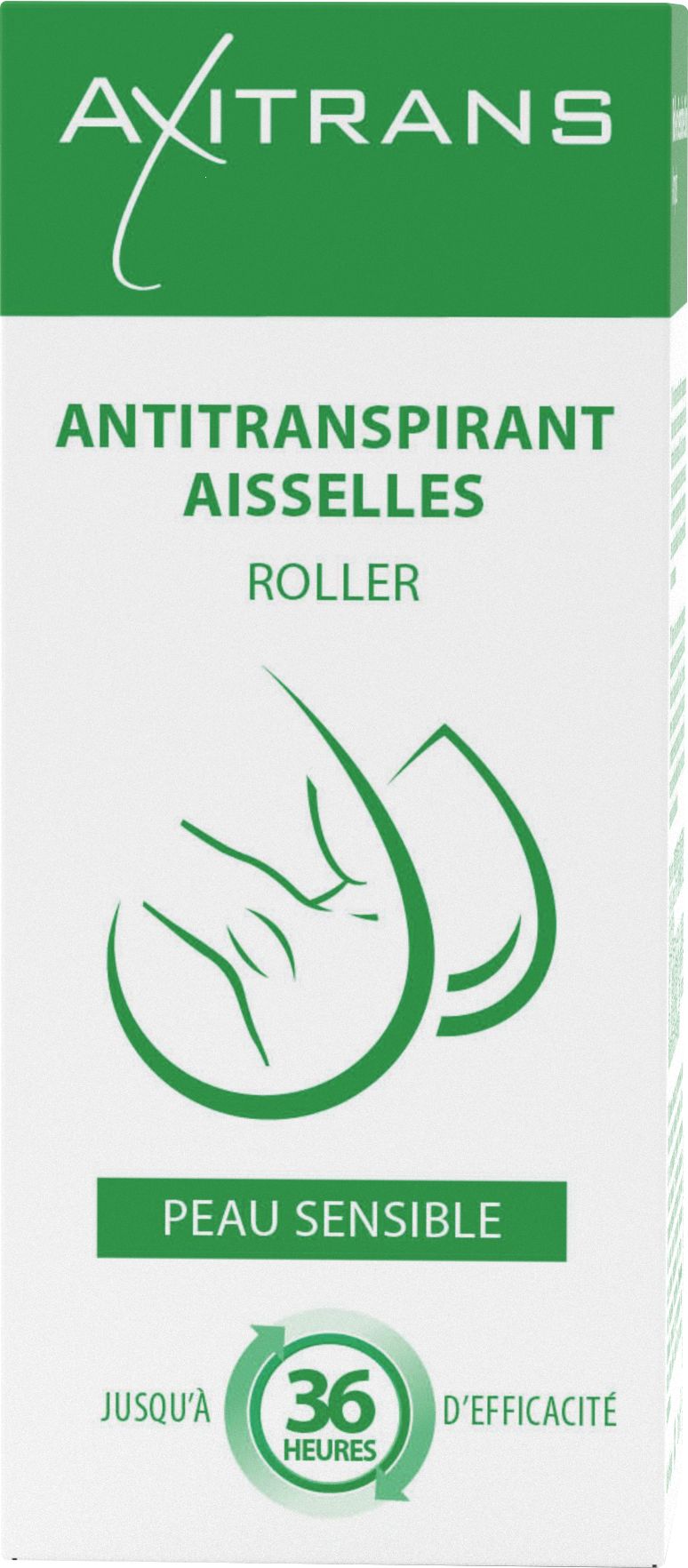 Axitrans Anti-transpirant Peau Sensible Roller 20ml - Déodorants anti ...