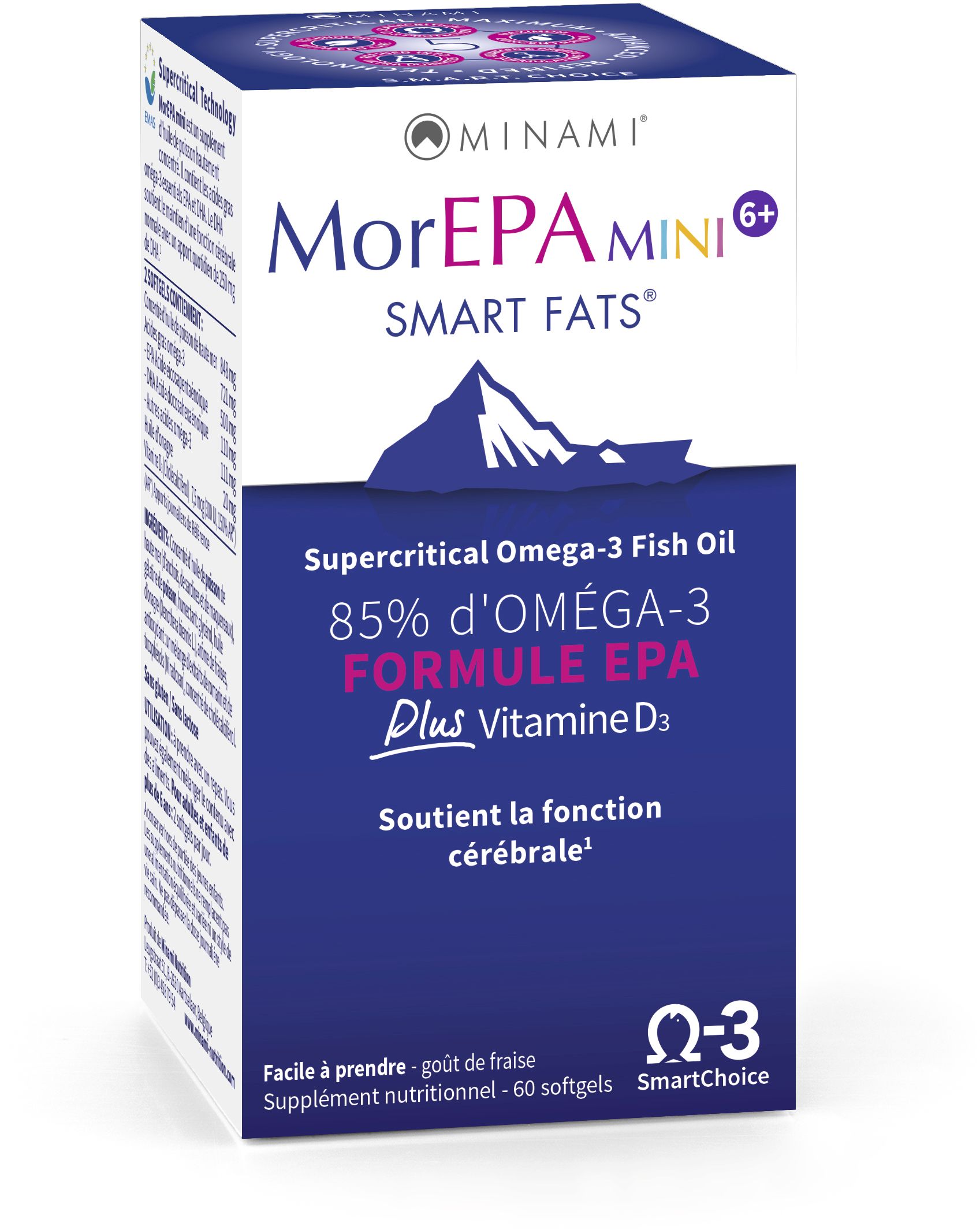MorEPA Mini Smart Fats 60 Softgels - Huiles de poisson | Parapharmacie ...