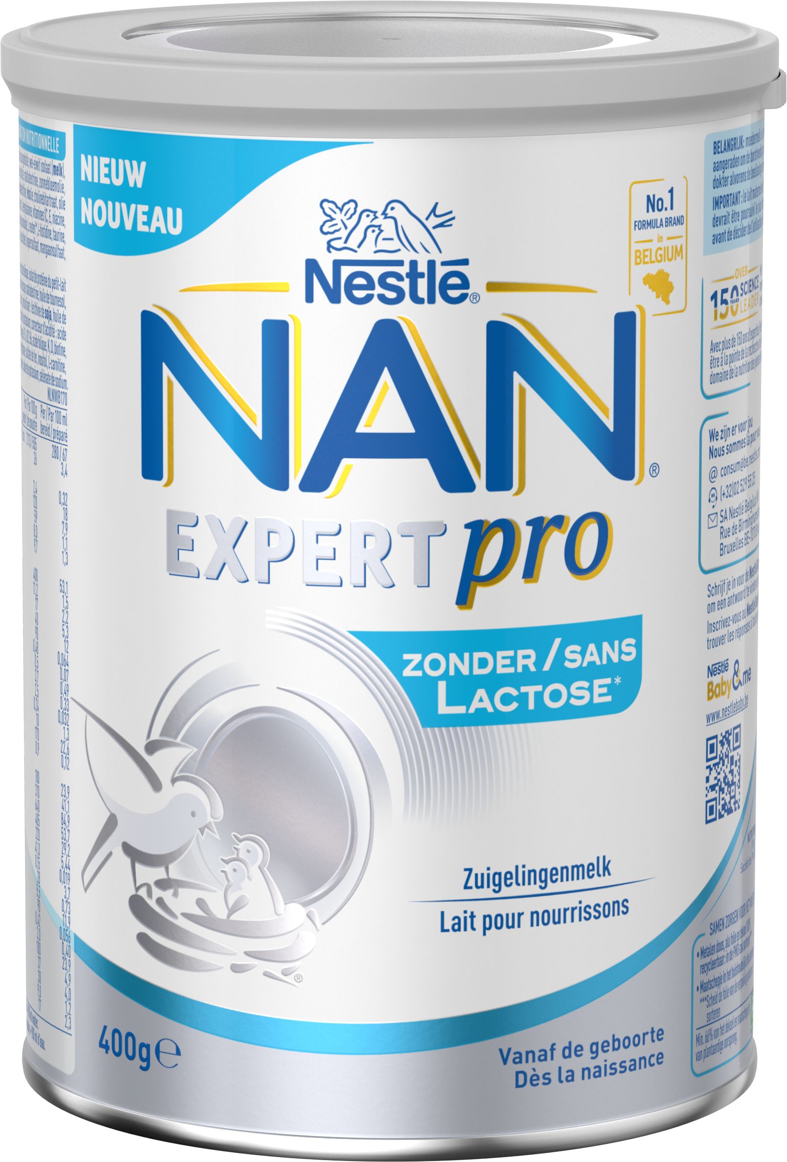 Nestlé NAN Expert Pro Lactosevrije Zuigelingenmelk 400 g - Specifieke ...