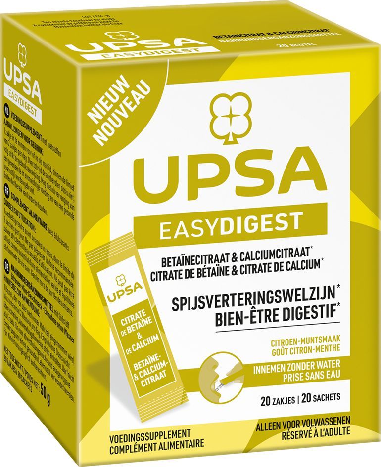 UPSA Easydigest Citron/Menthe 20 Sticks - Digestion - Transit ...