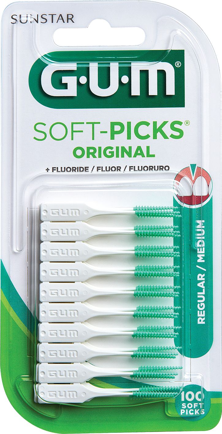 Gum Soft Picks Original Medium 100 Pièces - Fil dentaire - Brossette ...