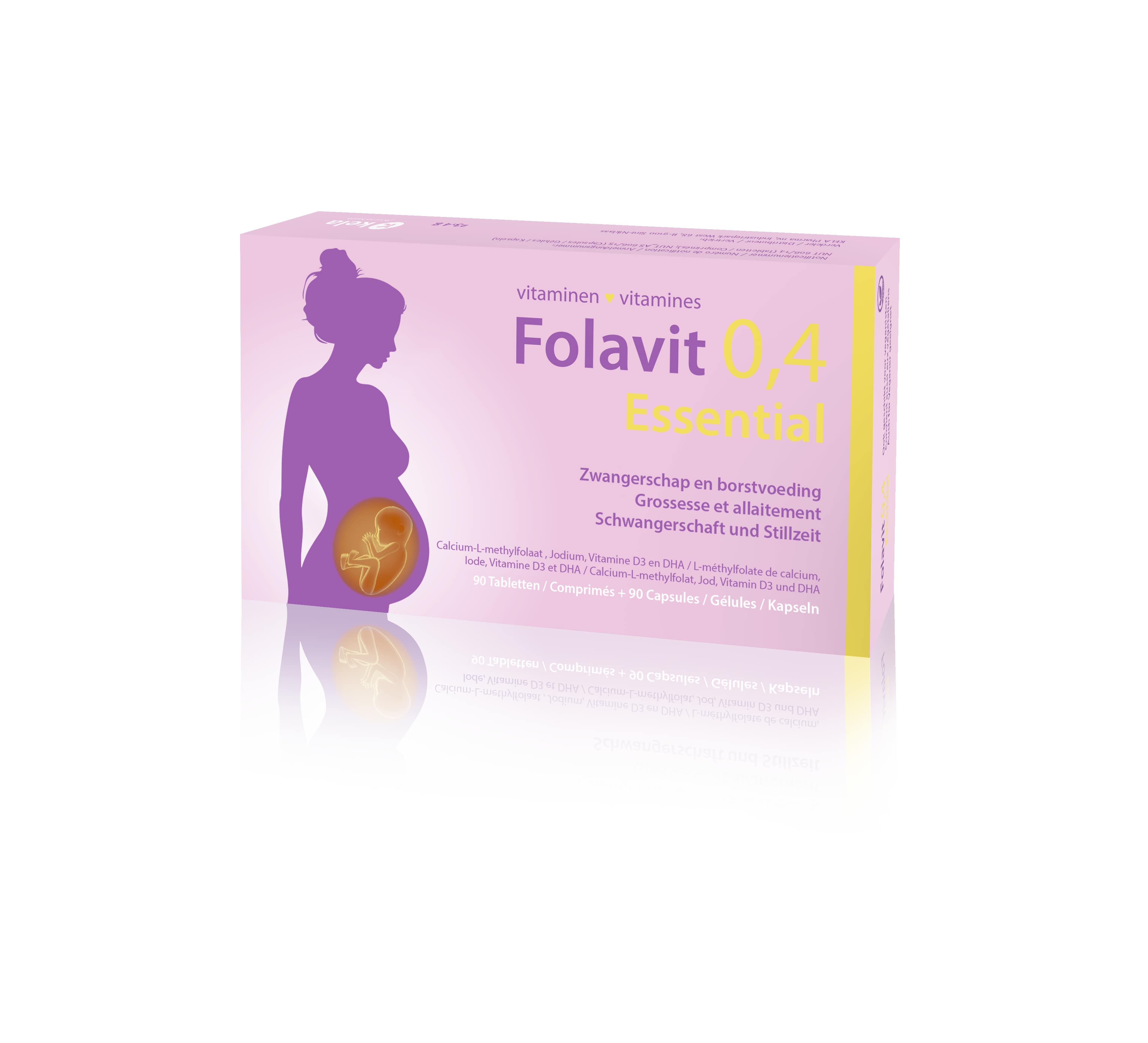 Folavit 0,4 mg Essential 90 Tabletten + 90 Capsules | Online ...