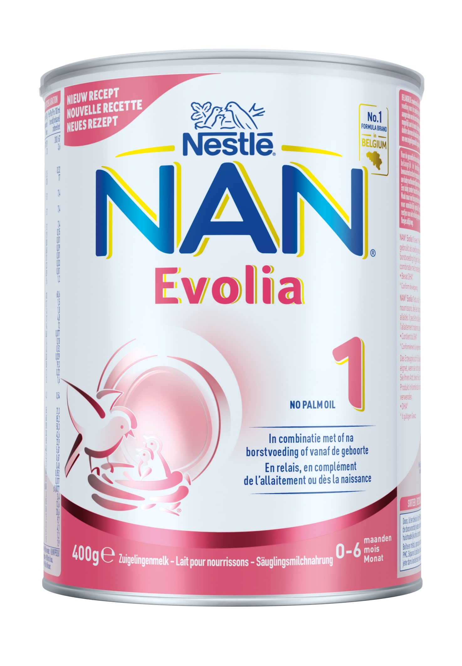 NESTLÉ NAN Evolia 1 Melk voor Zuigelingen 0-6 maanden 400 g - Melk 1ste ...
