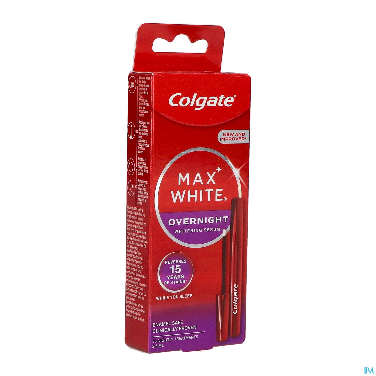Colgate Max White Stylo Blancheur Nuit 2,5ml - Blanchiment - Antitaches ...