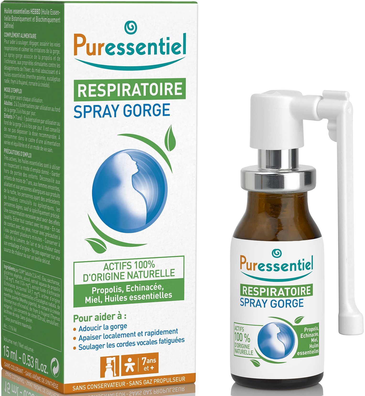 Puressentiel Spray Gorge 15ml - Sphère ORL | Parapharmacie en ligne ...