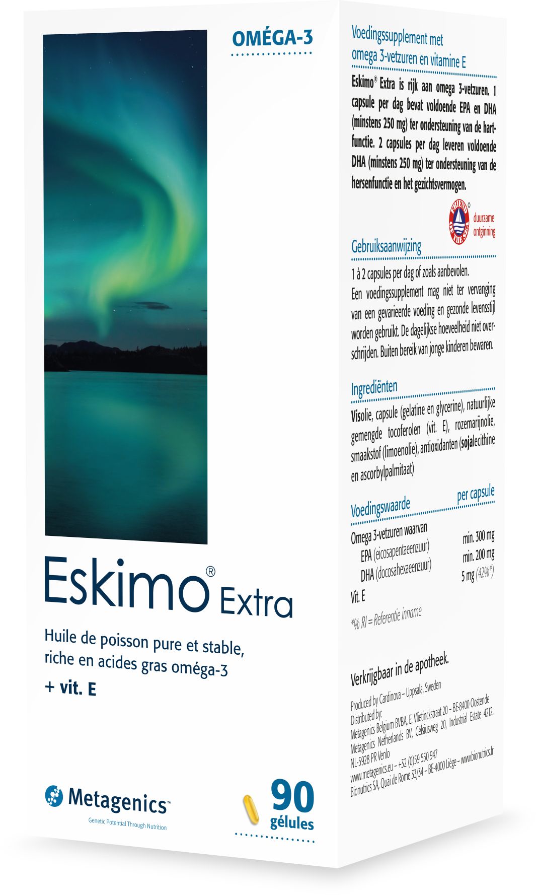 Eskimo Extra 90 Gélules - Huiles de poisson | Parapharmacie en ligne ...