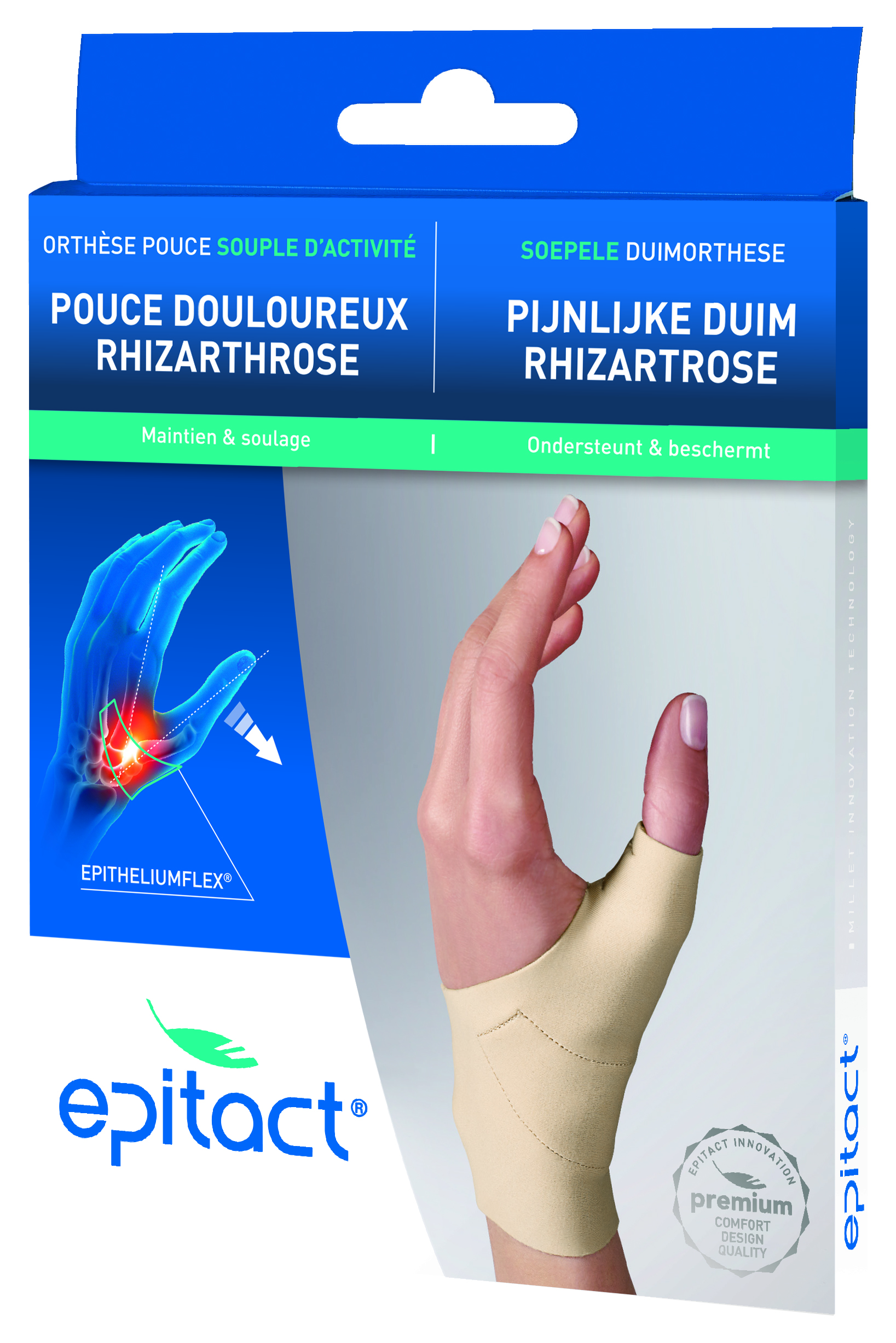 Epitact Soepele Proprioceptieve Orthese Duim Links L - Arm - Pols ...