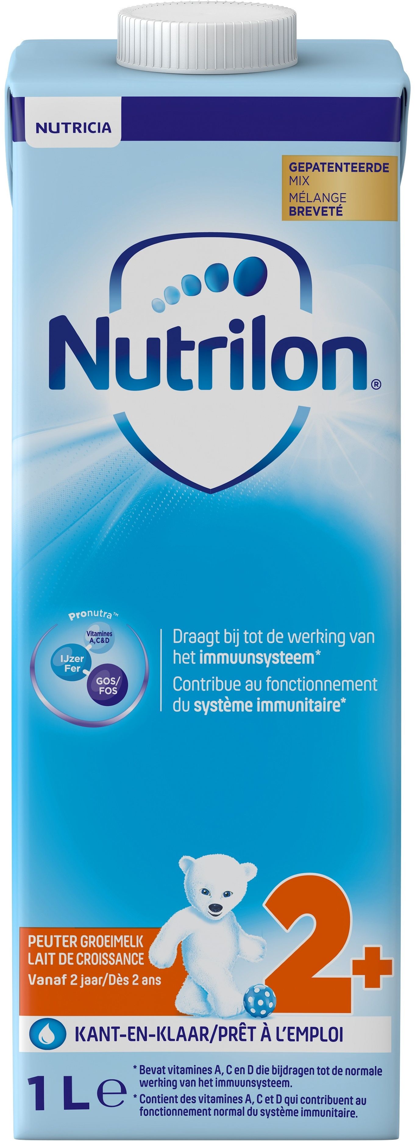 Nutrilon 2+ Lait De Croissance Liquide Enfant dès 2 ans Brique 1L ...